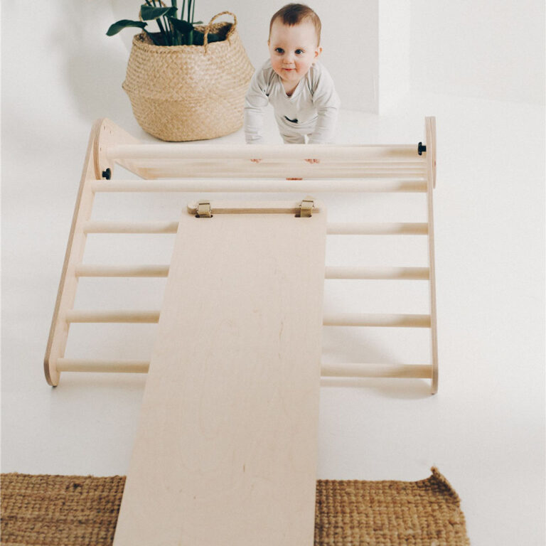 Wandrek en pikler triangle 3-in-1 klimrek voor kinderen