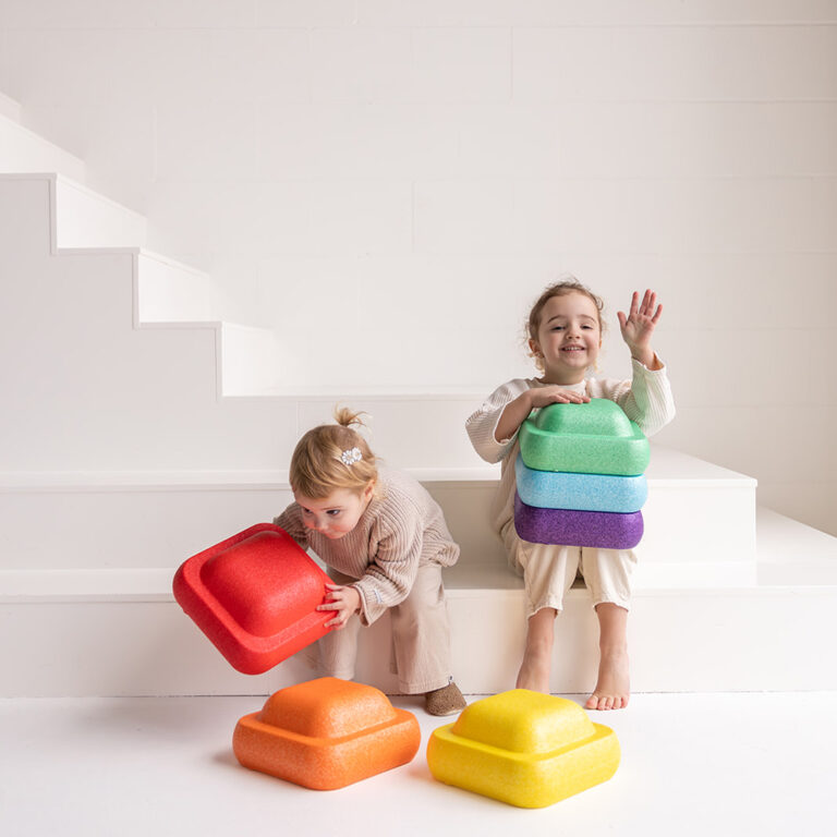 Stapelstenen | balanceerstenen Jindl® regenboog (6 stuks) - Jindl